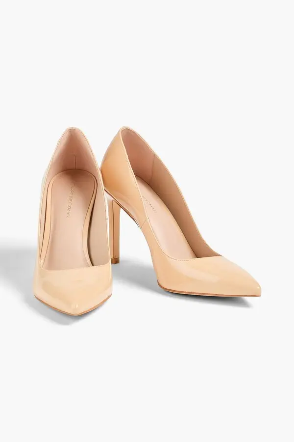 STUART WEITZMAN Leigh 95 Patent Leather Pumps