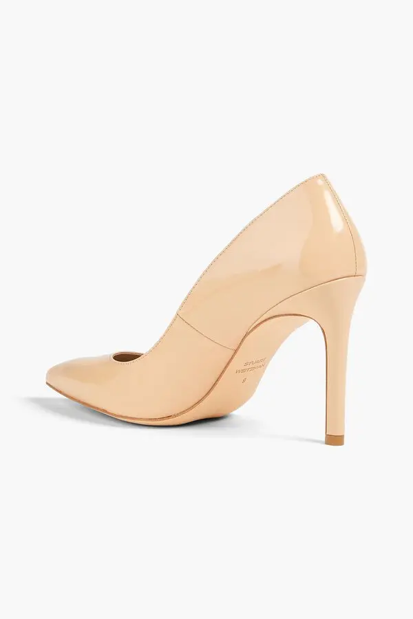 STUART WEITZMAN Leigh 95 Patent Leather Pumps