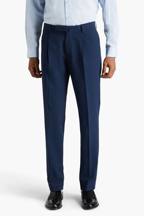 SLOWEAR Cottonblend Seersucker Suit