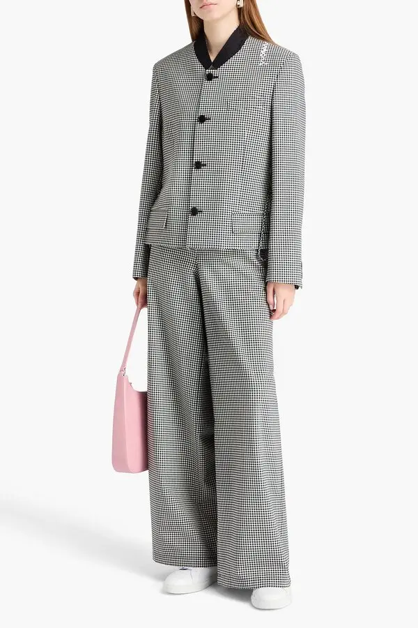 Marni Gingham Jacquard Jacket - Black