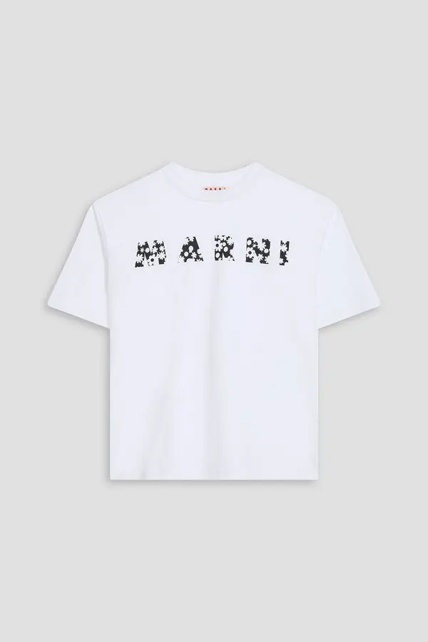 Marni Printed Cotton-jersey T-shirt