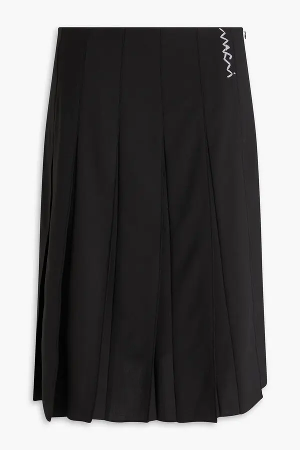Marni Pleated Woven Skirt