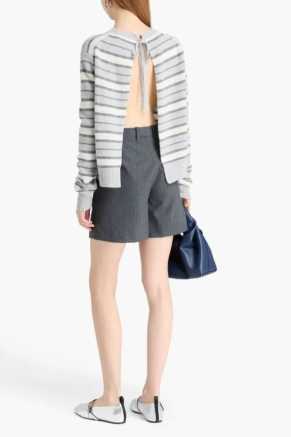 Marni Striped Wool And Cashmere-blend Sweater
