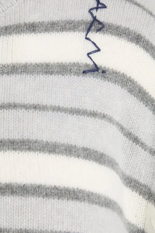Marni Striped Wool And Cashmere-blend Sweater