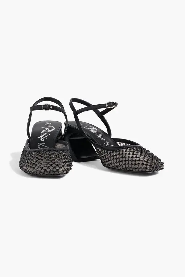 3.1 Phillip Lim Id Embellished Mesh Mary Jane Pumps