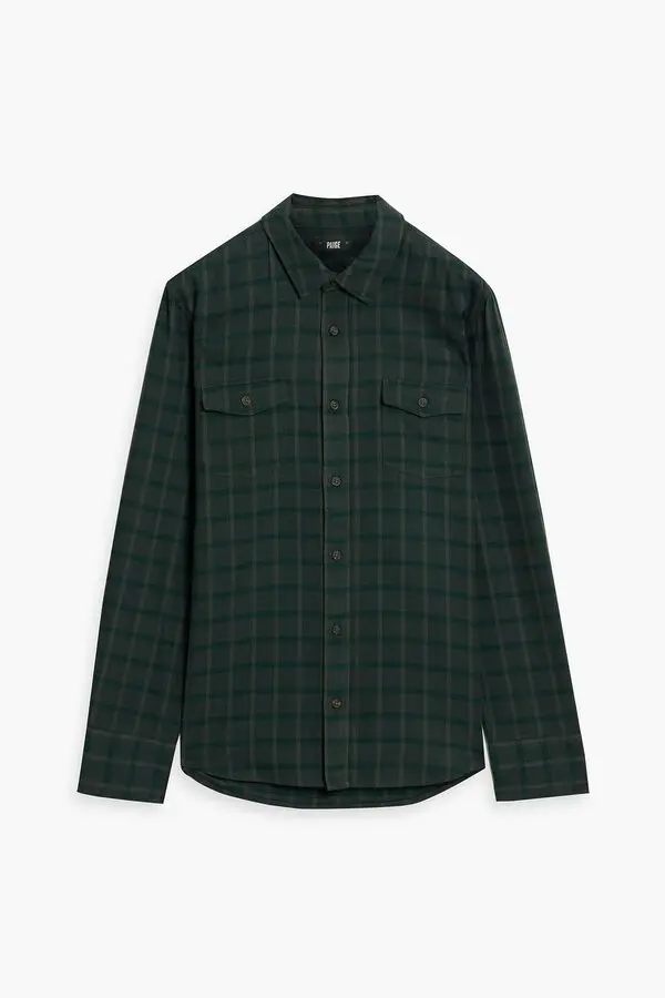 Paige Everett Checked Cottonblend Shirt