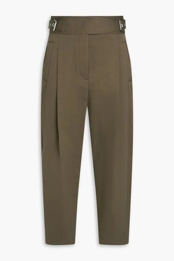3.1 Phillip Lim Cropped Cotton Tapered Pants