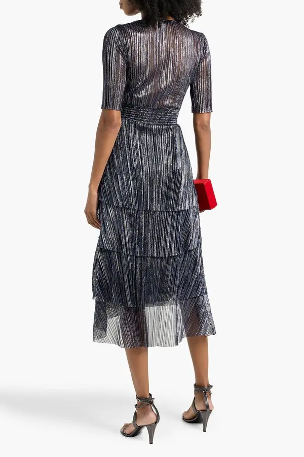 maje blue lace dress Maje