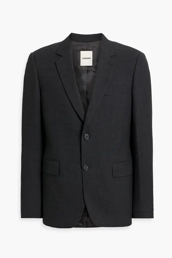 Sandro Grain De Poudre Woolblend Suit Jacket