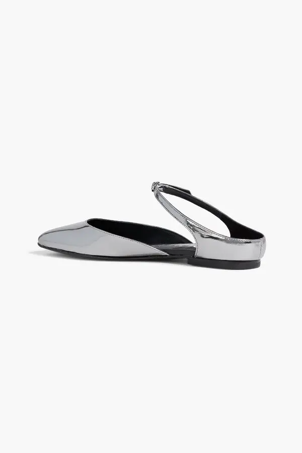 3.1 Phillip Lim Mirrored-leather Mary Jane Flats
