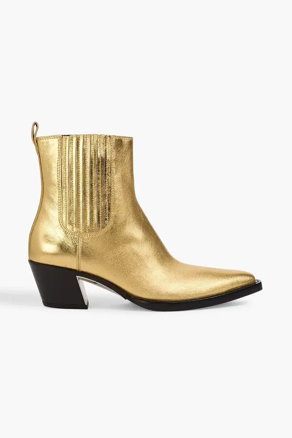 3.1 Phillip Lim Downtown Metallic Leather Chelsea Boots