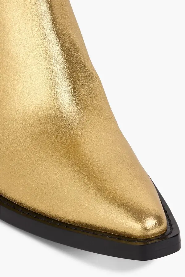 3.1 Phillip Lim Downtown Metallic Leather Chelsea Boots