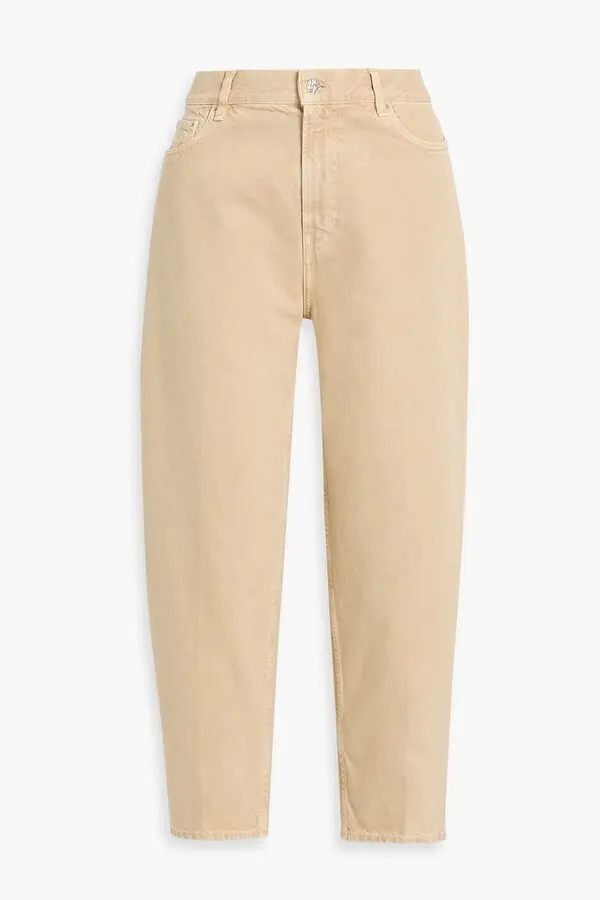 TOTEME High-rise Tapered Jeans - Beige