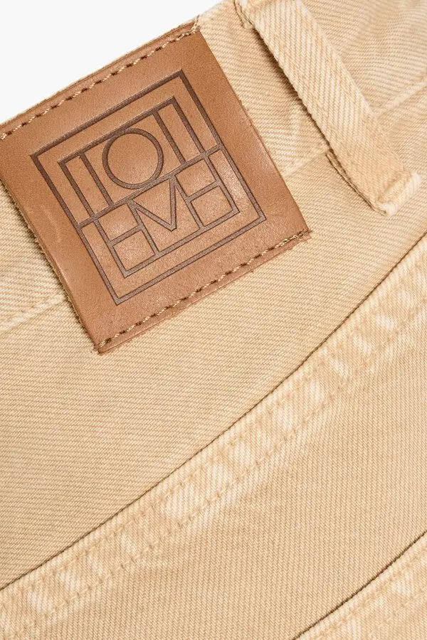 TOTEME High-rise Tapered Jeans - Beige