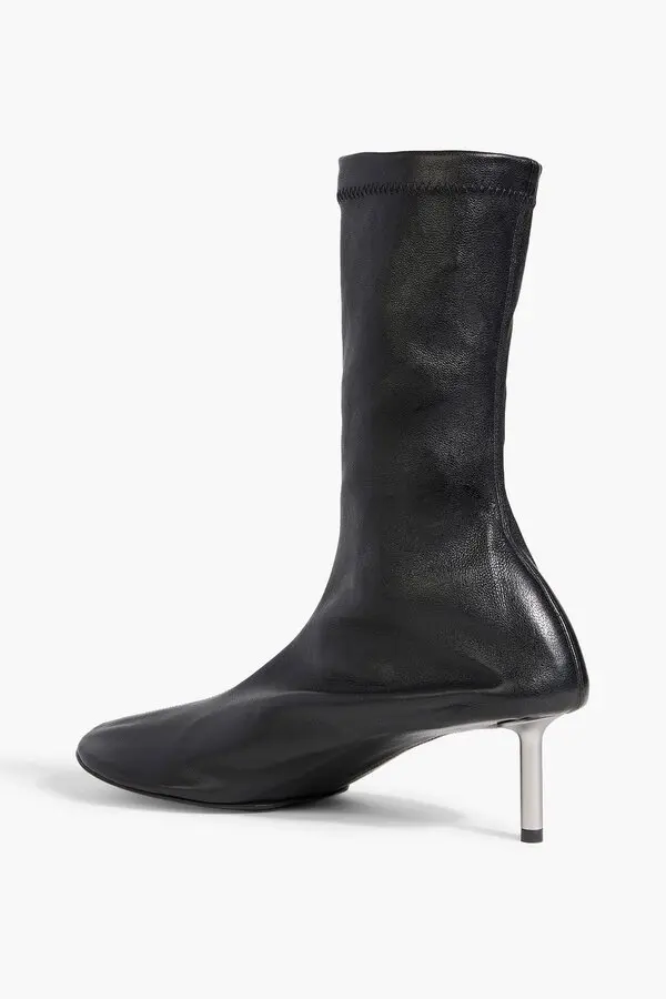 JIL SANDER Leather Sock Boots