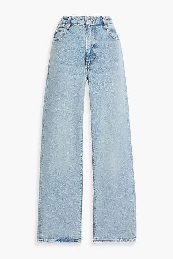 FRAME The Pixie Ruler High-rise Straight-leg Jeans
