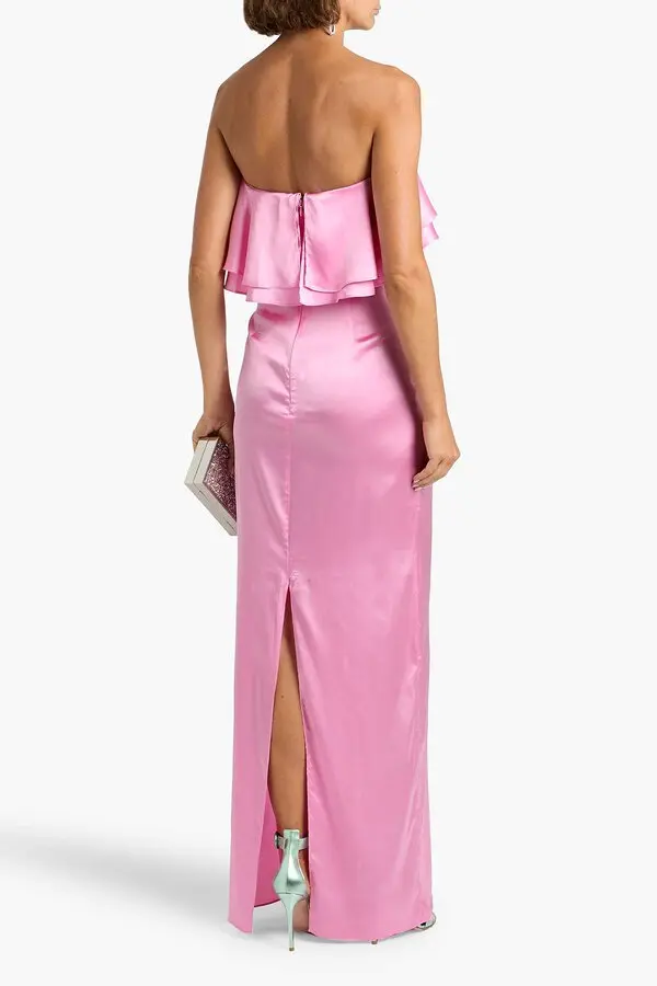 open lace back dress Gwen Twist-Front Bodycon Mini Dress - Hot Pink