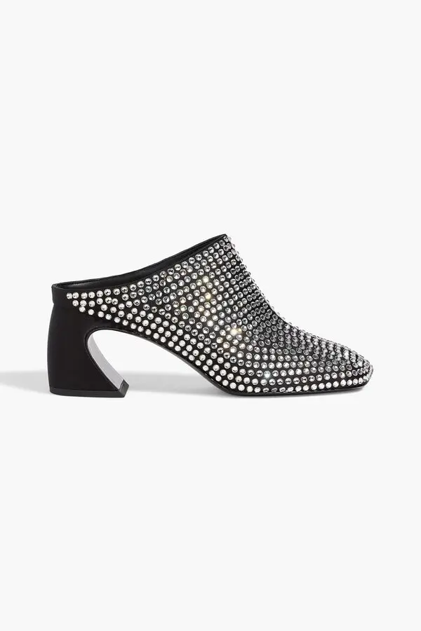3.1 Phillip Lim Id Crystal-embellished Satin Mules