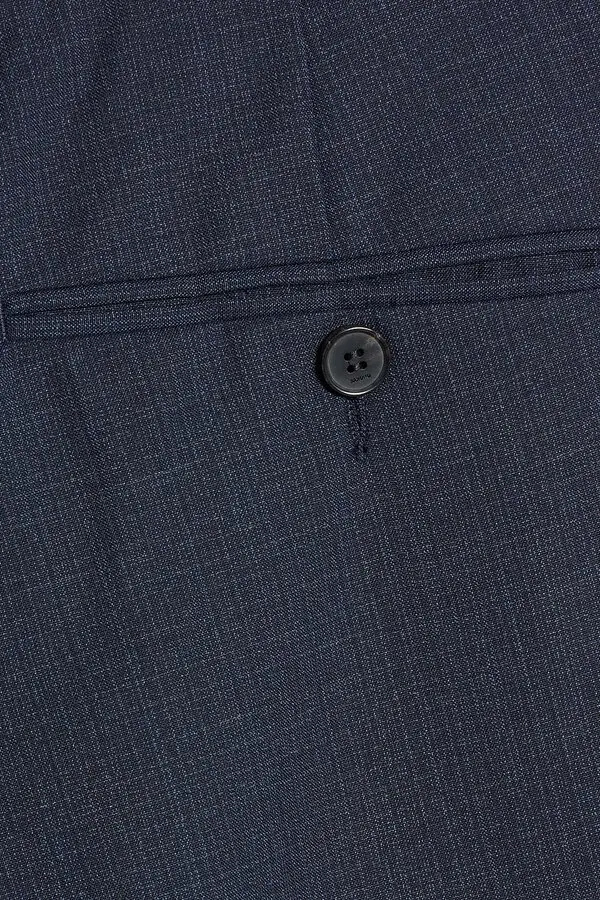 Sandro Tapered Wool Trousers - Navy