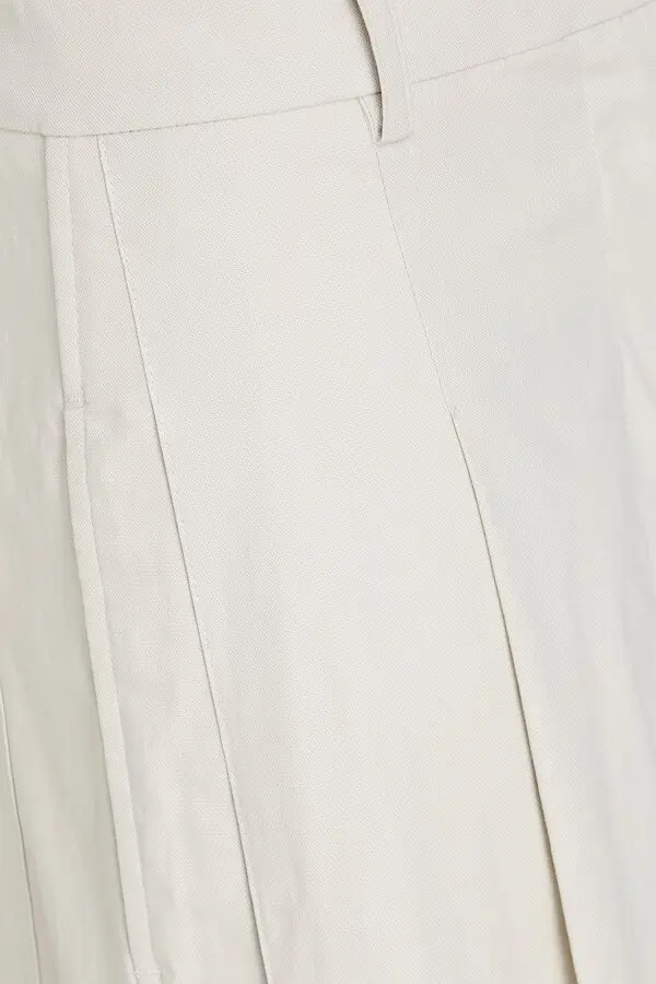 3.1 Phillip Lim Cotton-blend Canvas Wide-leg Pants - Off-white