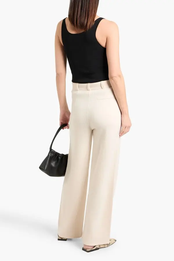 Guest In Residence Cashmere-blend Straight-leg Pants - Cream