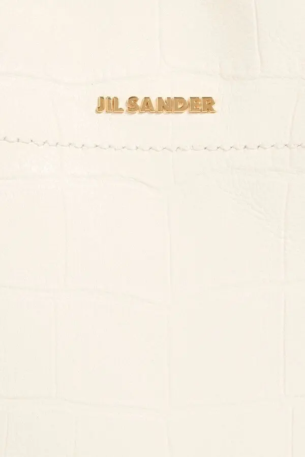 JIL SANDER Croc-effect Leather Tote