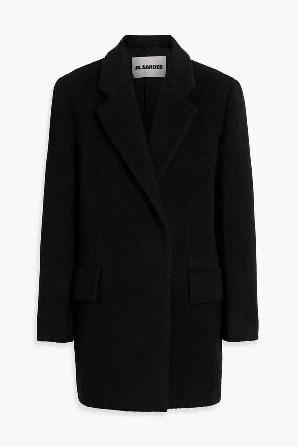 JIL SANDER Brushed Wool-blend Coat