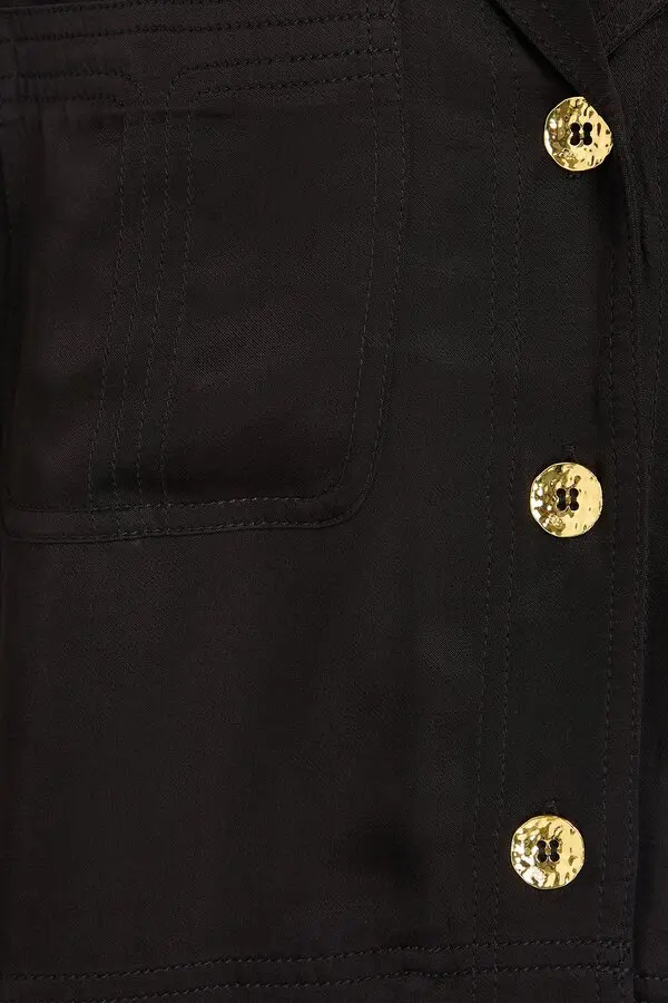GANNI Cupro And Ecovero™-blend Satin Shirt