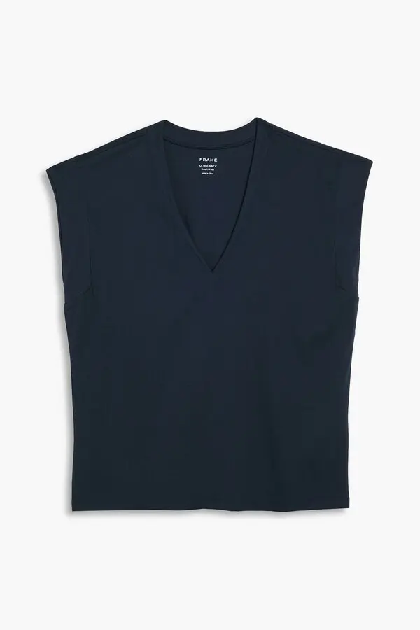 FRAME Le Mid-rise Cotton-jersey T-shirt