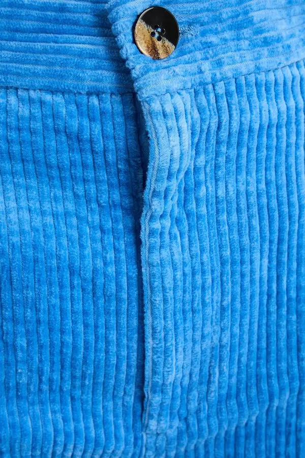 GANNI Cotton-blend Corduroy Wide-leg Pants