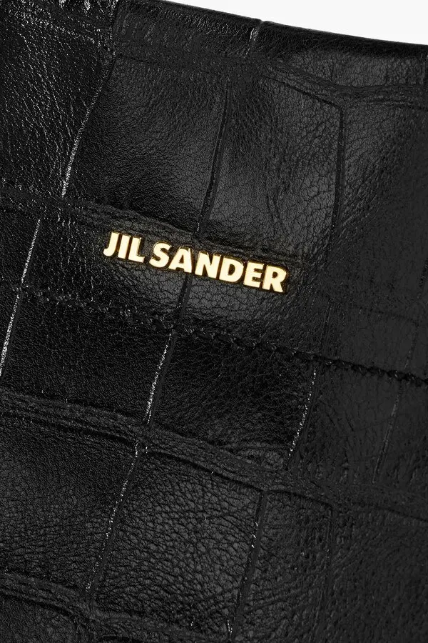 JIL SANDER Croc-effect Leather Tote