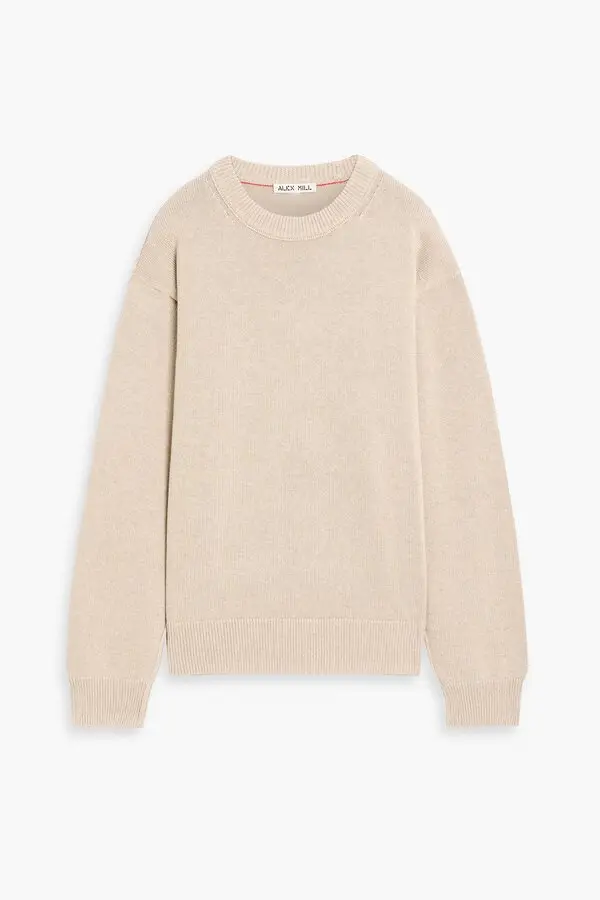 ALEX MILL Gabriel Cotton And Linen-blend Sweater - Beige
