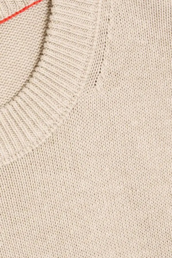 ALEX MILL Gabriel Cotton And Linen-blend Sweater - Beige