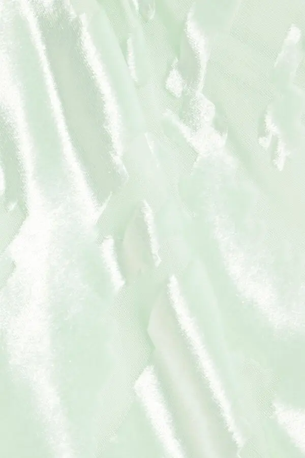 THE SEI One-shoulder Devoré Velvet Top - Mint