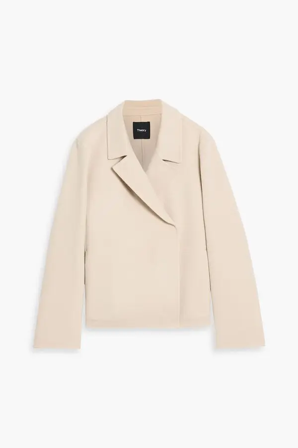 Theory Sileena Wool And Cashmere-blend Felt Jacket