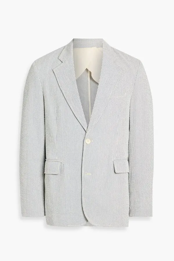 ALEX MILL Cooper Striped Cottonseersucker Blazer