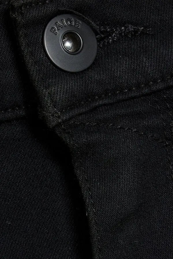 Paige Federal Slim Fit Distressed Jeans - Black