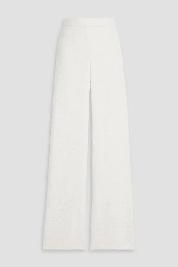 Badgley Mischka Tweed Straight-leg Pants