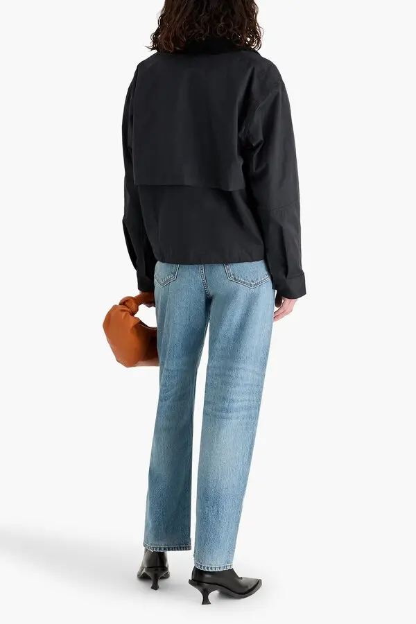 ALEX MILL Kenzie Corduroy-trimmed Cotton-blend Hooded Jacket