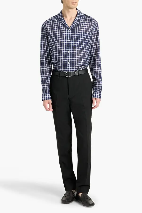 ALEX MILL Mason Checked Linen And Cottonblend Shirt
