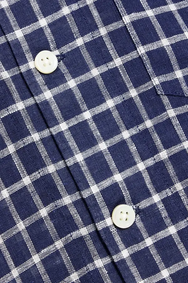 ALEX MILL Mason Checked Linen And Cottonblend Shirt