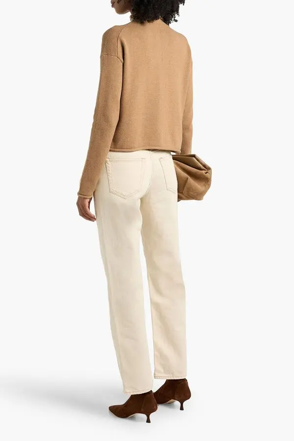 ALEX MILL Bev High-rise Straight-leg Jeans - Ecru