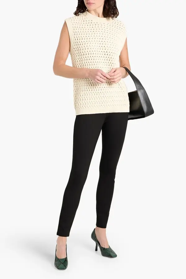 Theory Cable-knit Cotton-blend Vest