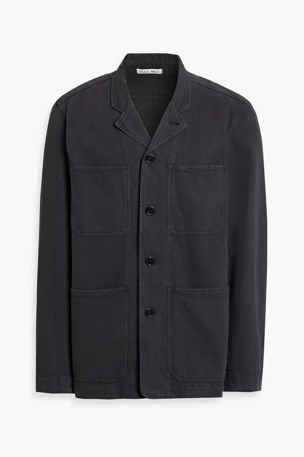 ALEX MILL Arthur Cotton, Linen And Lyocell-blend Twill Jacket - Charcoal