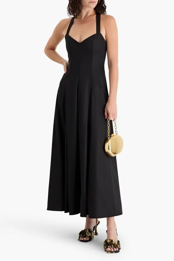 Alice + Olivia Isabelle Crepe Maxi Dress