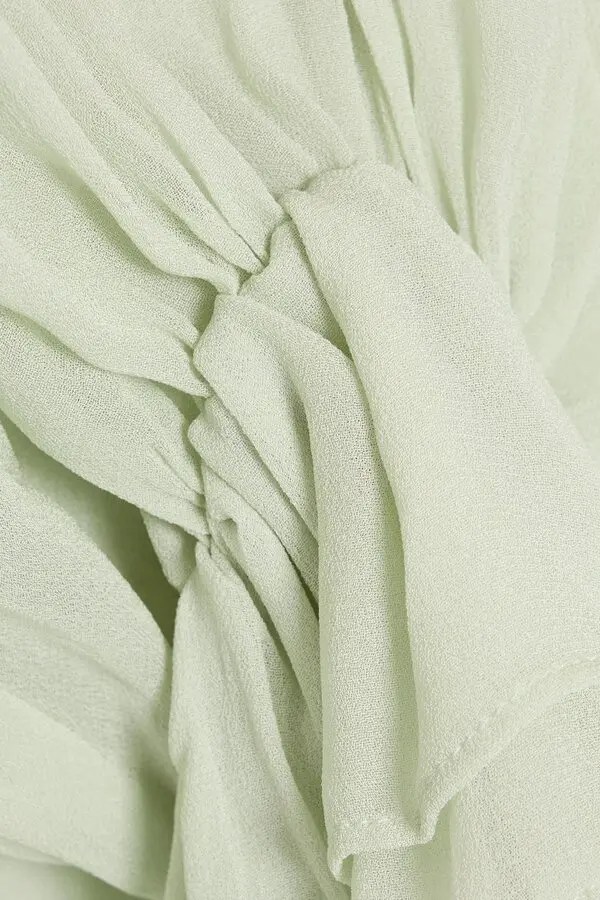 Alice + Olivia Josephine Ruffled Chiffon Blouse - Mint
