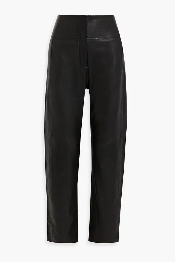 THE SEI Leather Straight-leg Pants