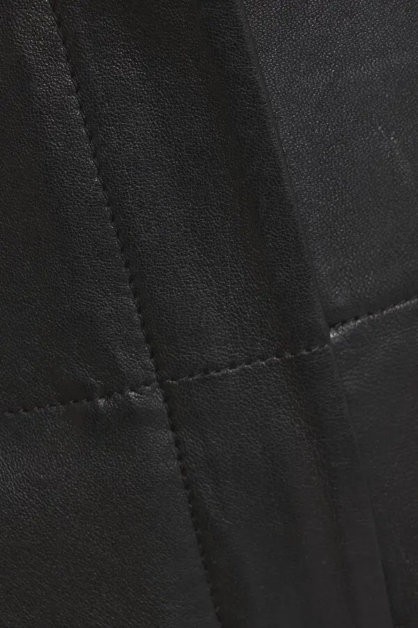 THE SEI Leather Straight-leg Pants