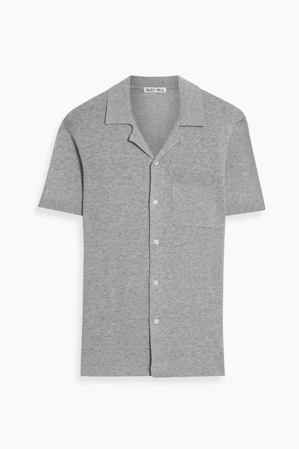 ALEX MILL Aldrich Cotton And Hempblend Polo Shirt - Gray