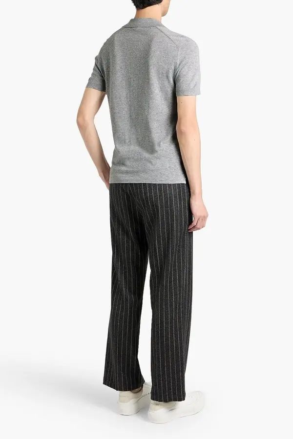 ALEX MILL Aldrich Cotton And Hempblend Polo Shirt - Gray
